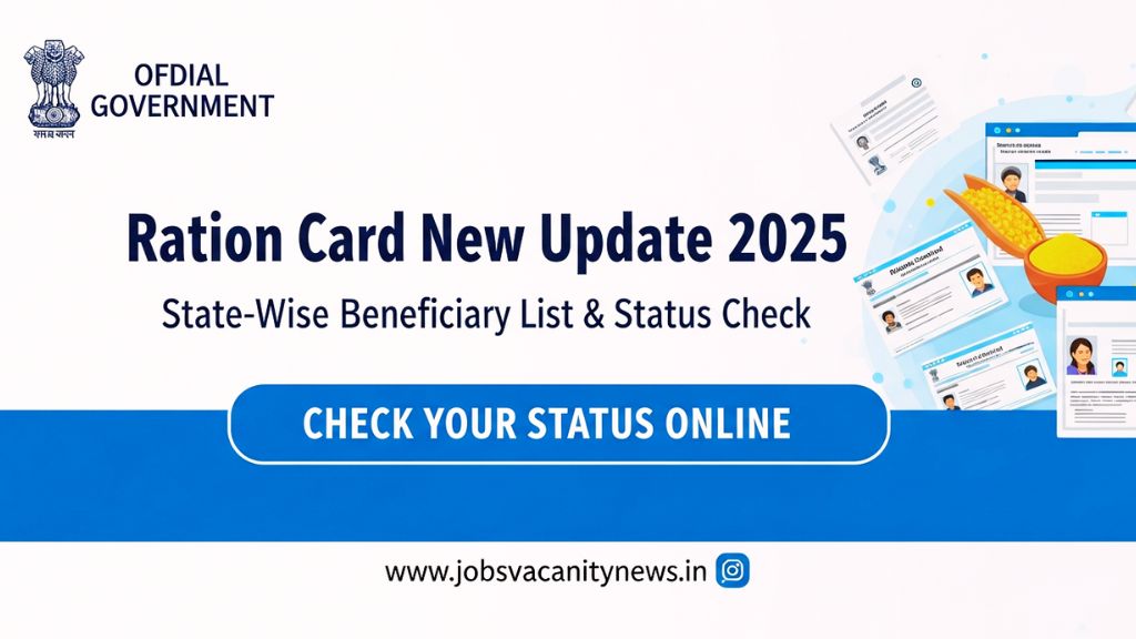 Ration Card New Update 2025 State-Wise Beneficiary List & Status Check